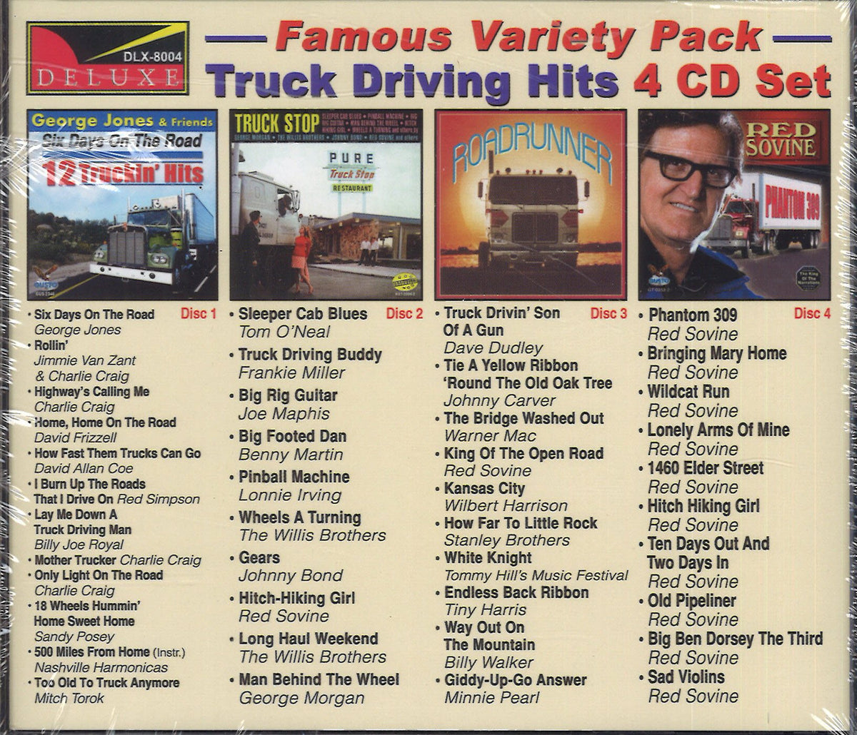 Various Artists World Famous Variety Pack Trucker: 4 CD Set – Country ...