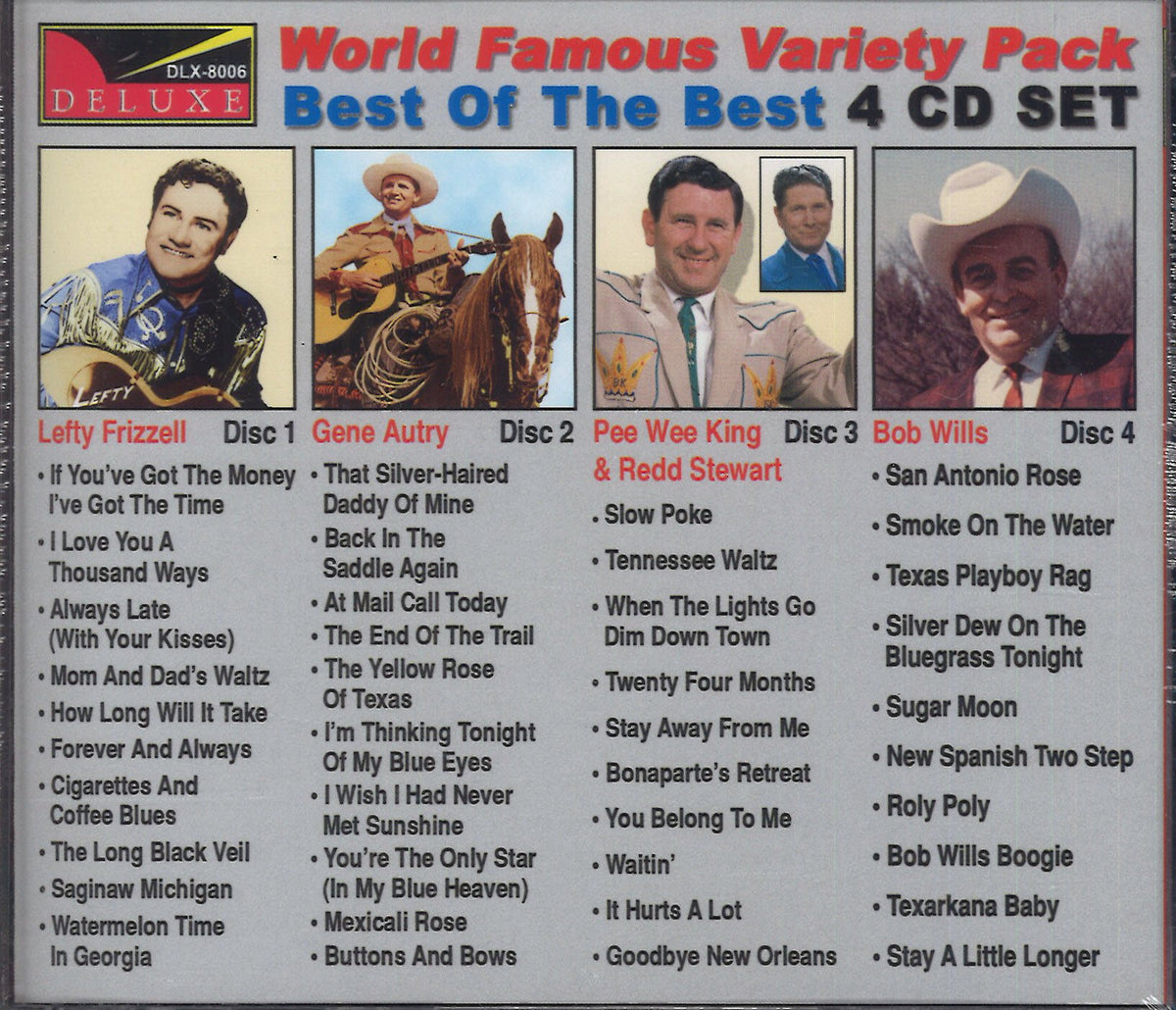 Various Artists World Famous Variety Pack Country 3: 4 CD Set – Country ...