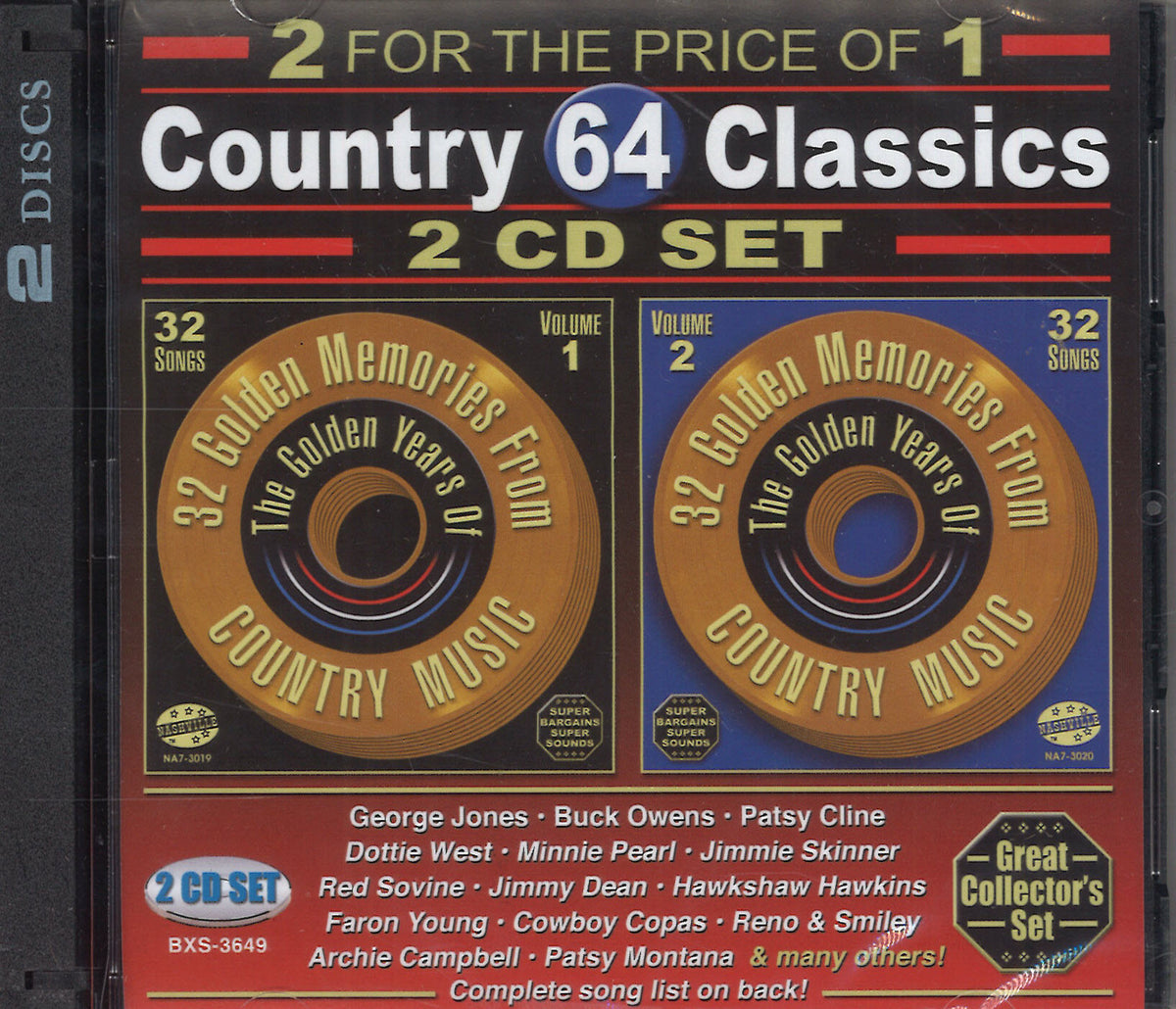 Various Artists Country Classics: 2 CD Set – Country Music USA
